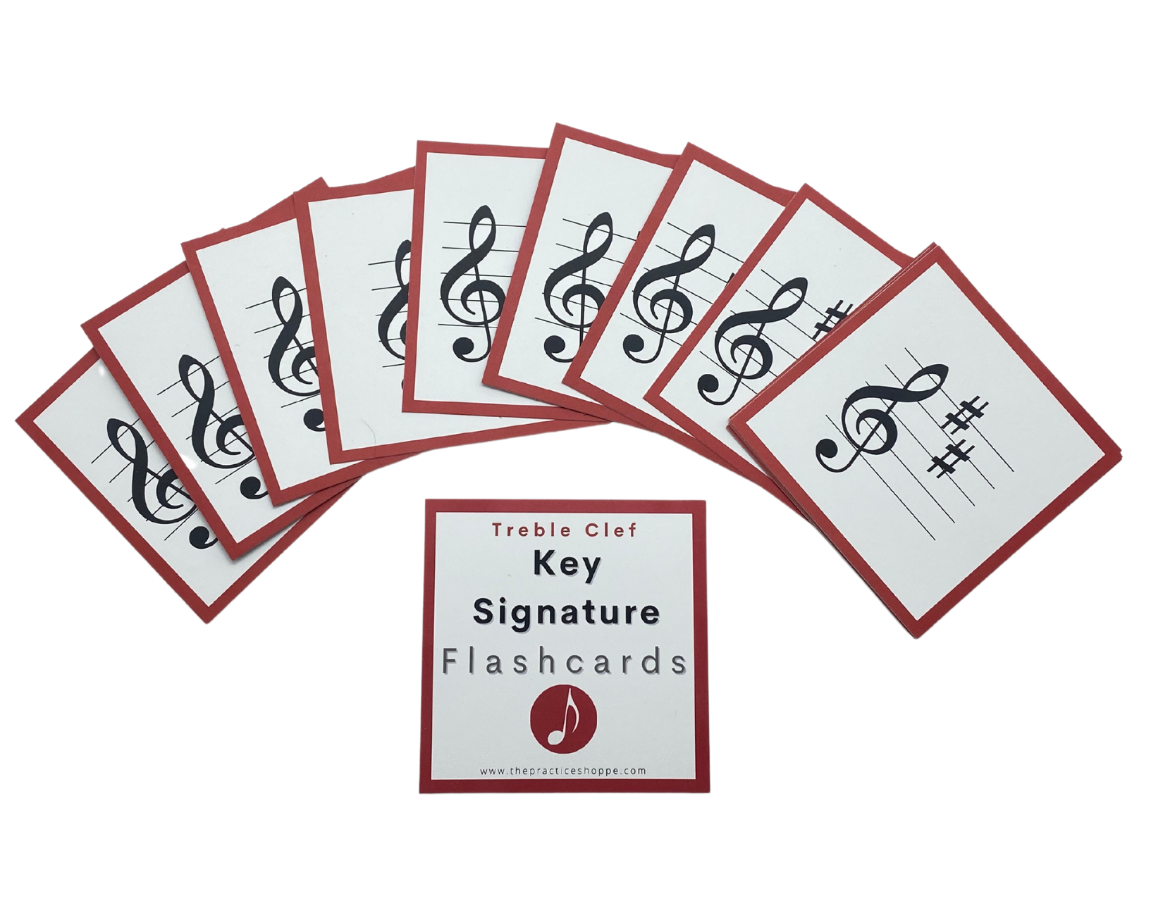 Key Signature Treble Clef Flashcards – The Practice Shoppe