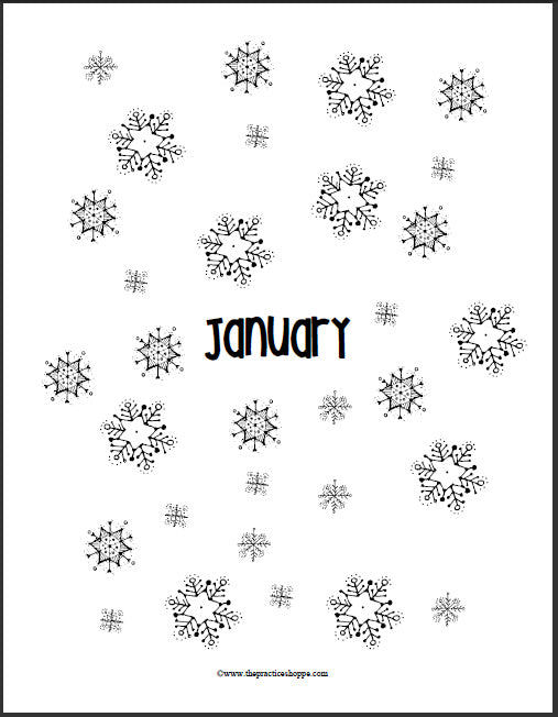 January Practice Chart (digital download) – The Practice Shoppe