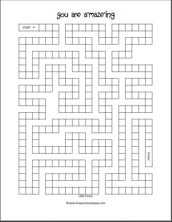You Are A"Maze"Ing (Digital Download) – The Practice Shoppe