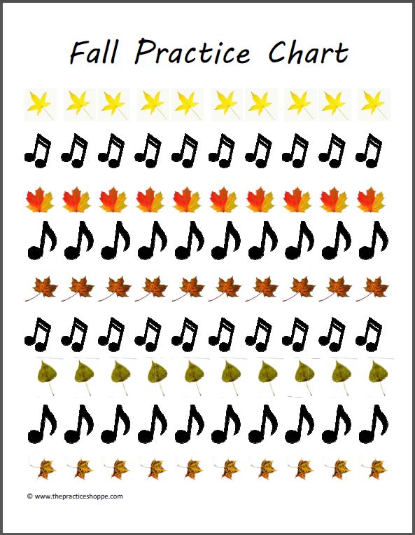 Fall Practice Chart (digital download) – The Practice Shoppe