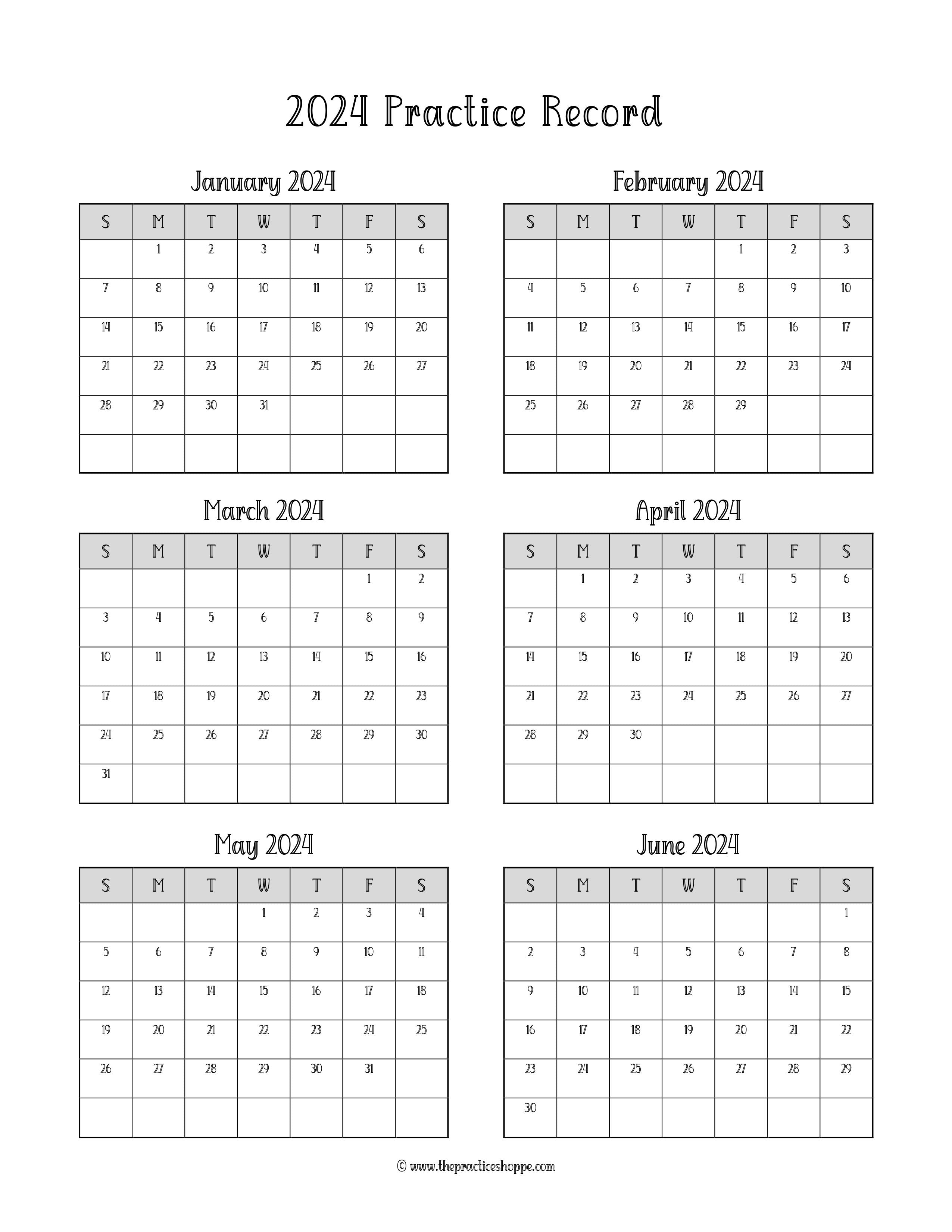 2024 Practice Record (Digital Download) – The Practice Shoppe