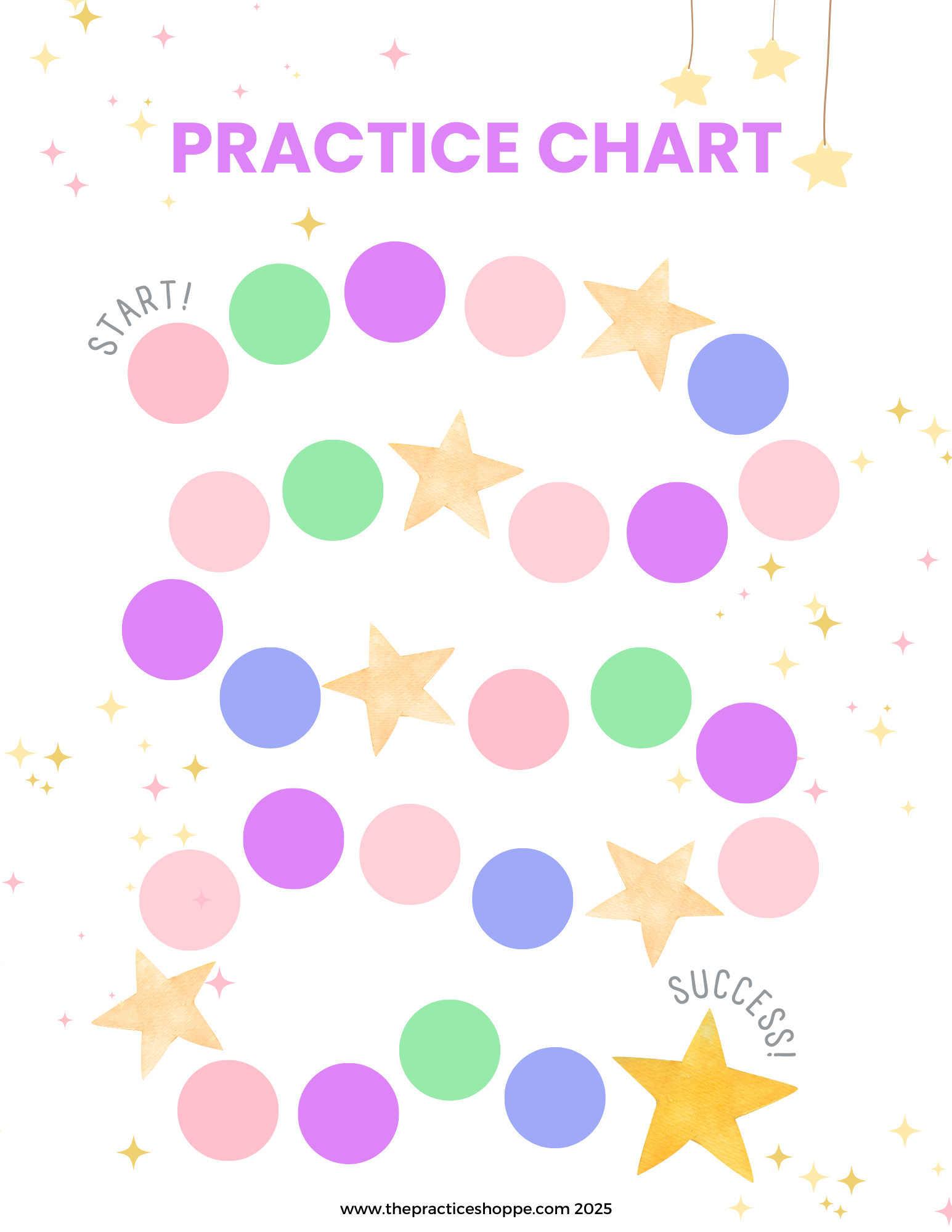 Stars Practice Chart (Digital Download) – The Practice Shoppe