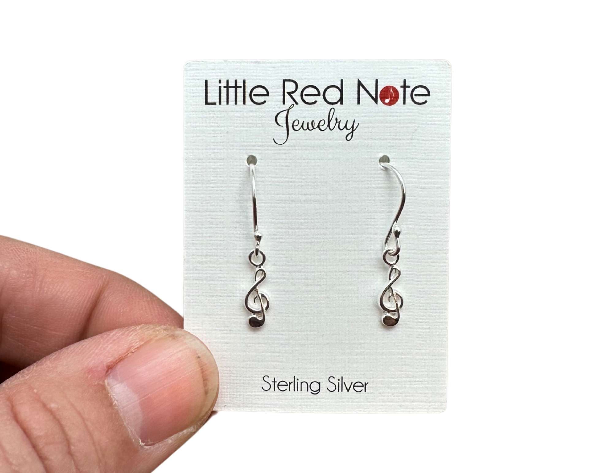 925 Sterling Dainty Dangle Treble Earrings – The Practice Shoppe