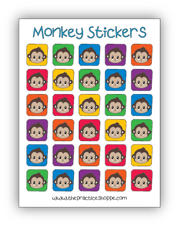 PS Twinkle Stickers - Monkeys – The Practice Shoppe