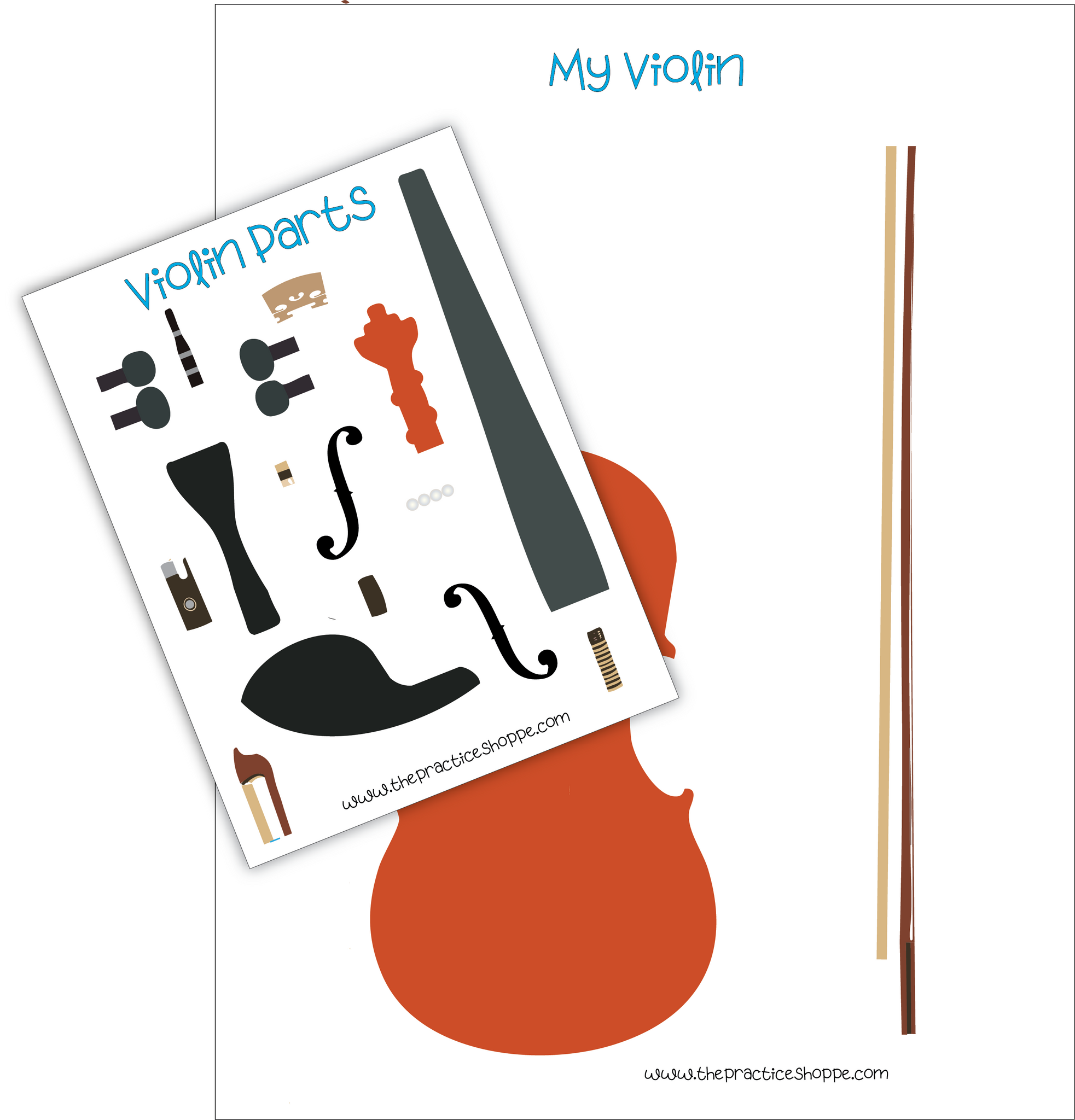 PS Twinkle Stickers - Violin Parts – The Practice Shoppe
