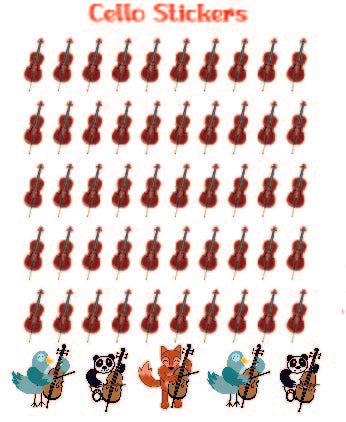 PS Sheet Cello Stickers – The Practice Shoppe