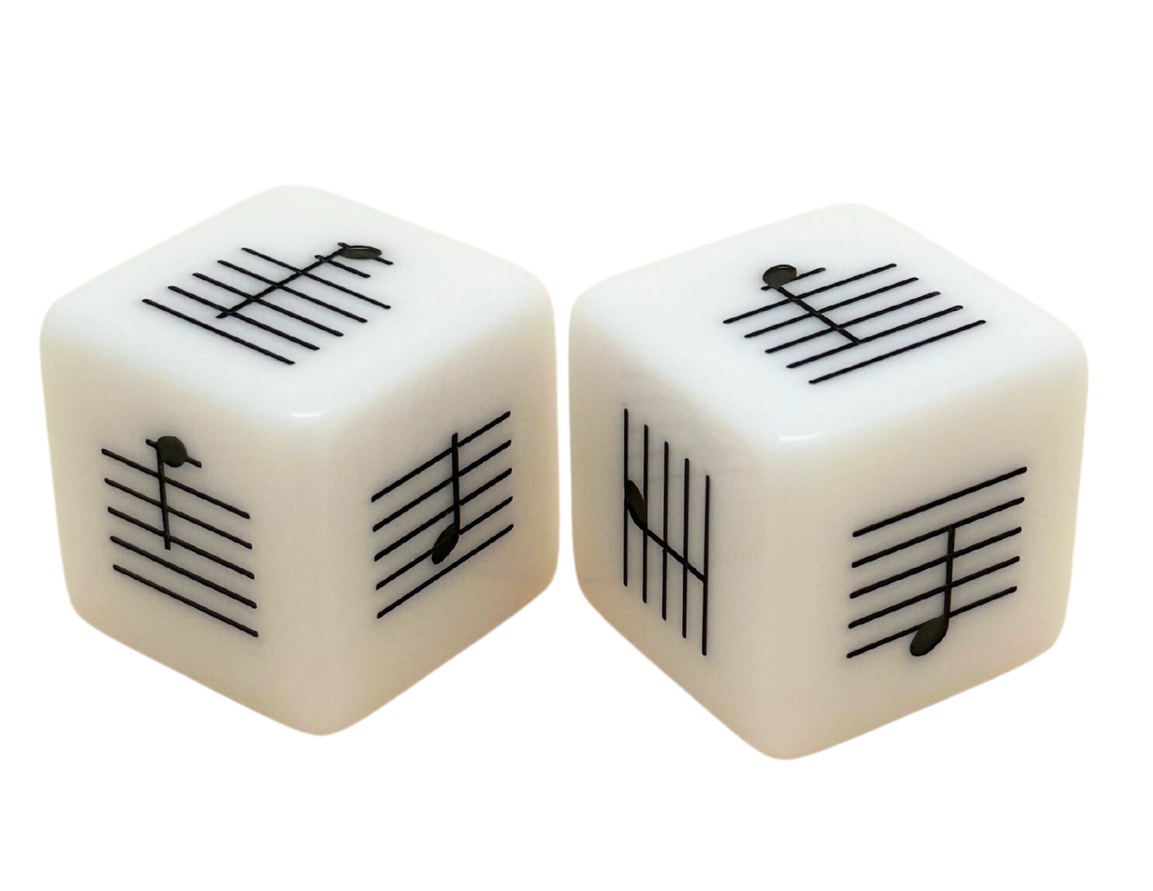 25 mm Lines and Spaces Dice - Set of 2 – The Practice Shoppe