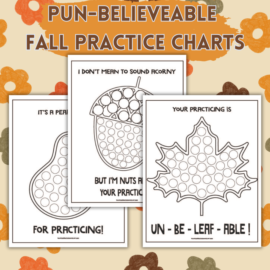 Pun-believable Fall Practice Charts (Digital Download) – The Practice ...