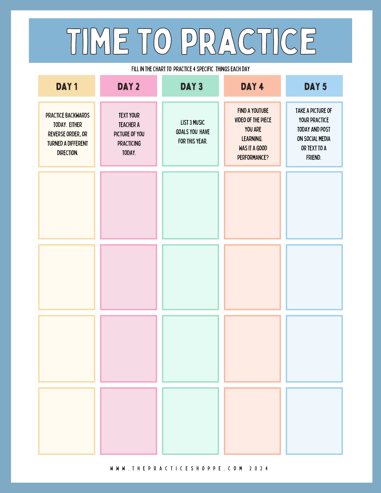 Time to Practice (Digital Download) – The Practice Shoppe