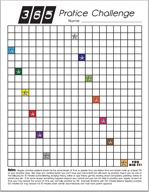 365 Day Practice Challenge (digital download) – The Practice Shoppe