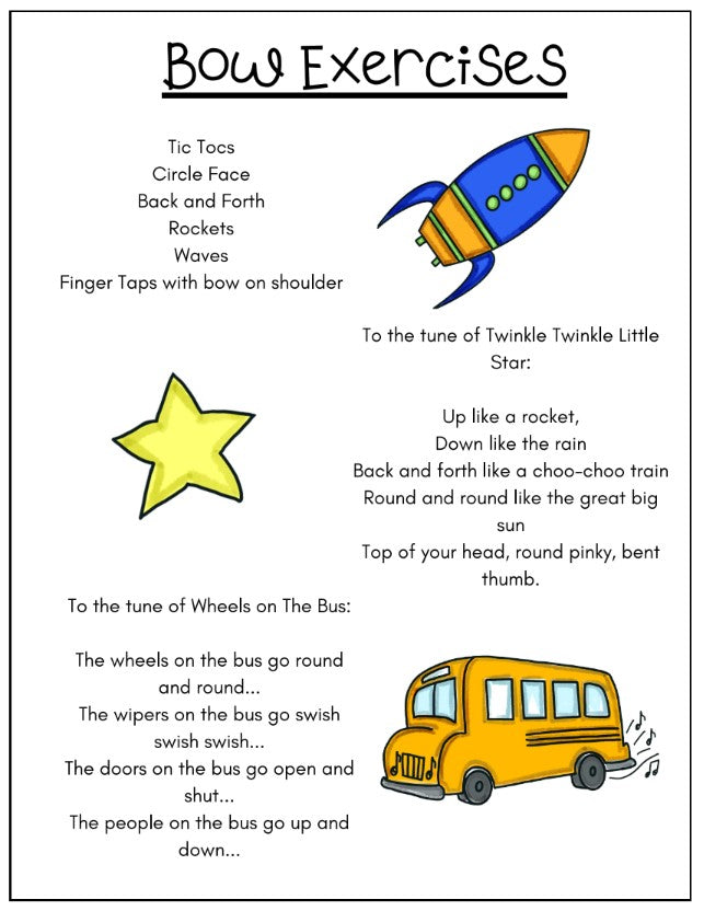 Bow Exercises – The Practice Shoppe