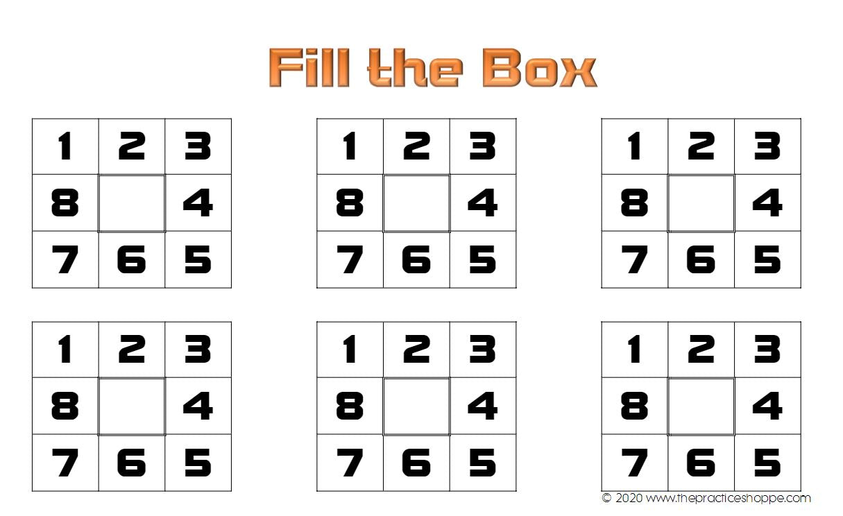 Fill the Box - Brown Rhythm Dice Game – The Practice Shoppe