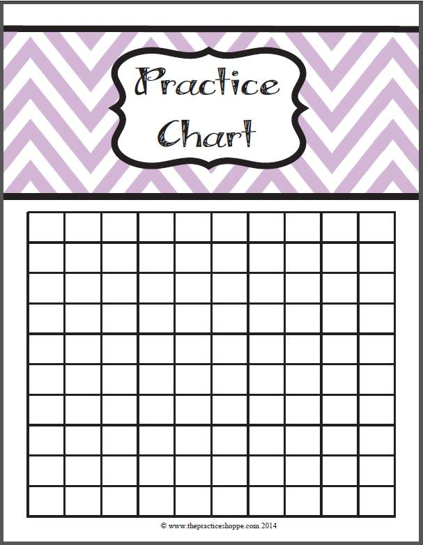 Practice Chart Chevron 100 (Digital Download) – The Practice Shoppe