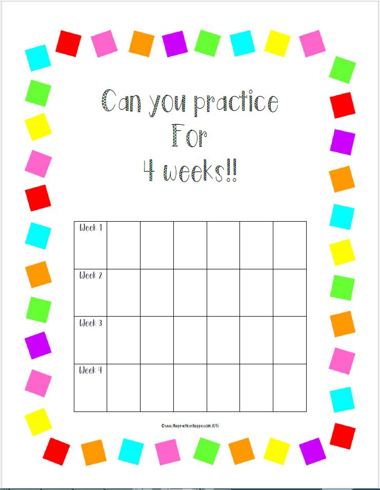 Can You Practice 4 Weeks? (digital download) – The Practice Shoppe