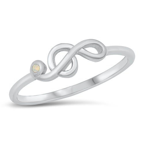 925 Sterling Silver Treble Clef Lab Opal Sideways Ring – The Practice ...