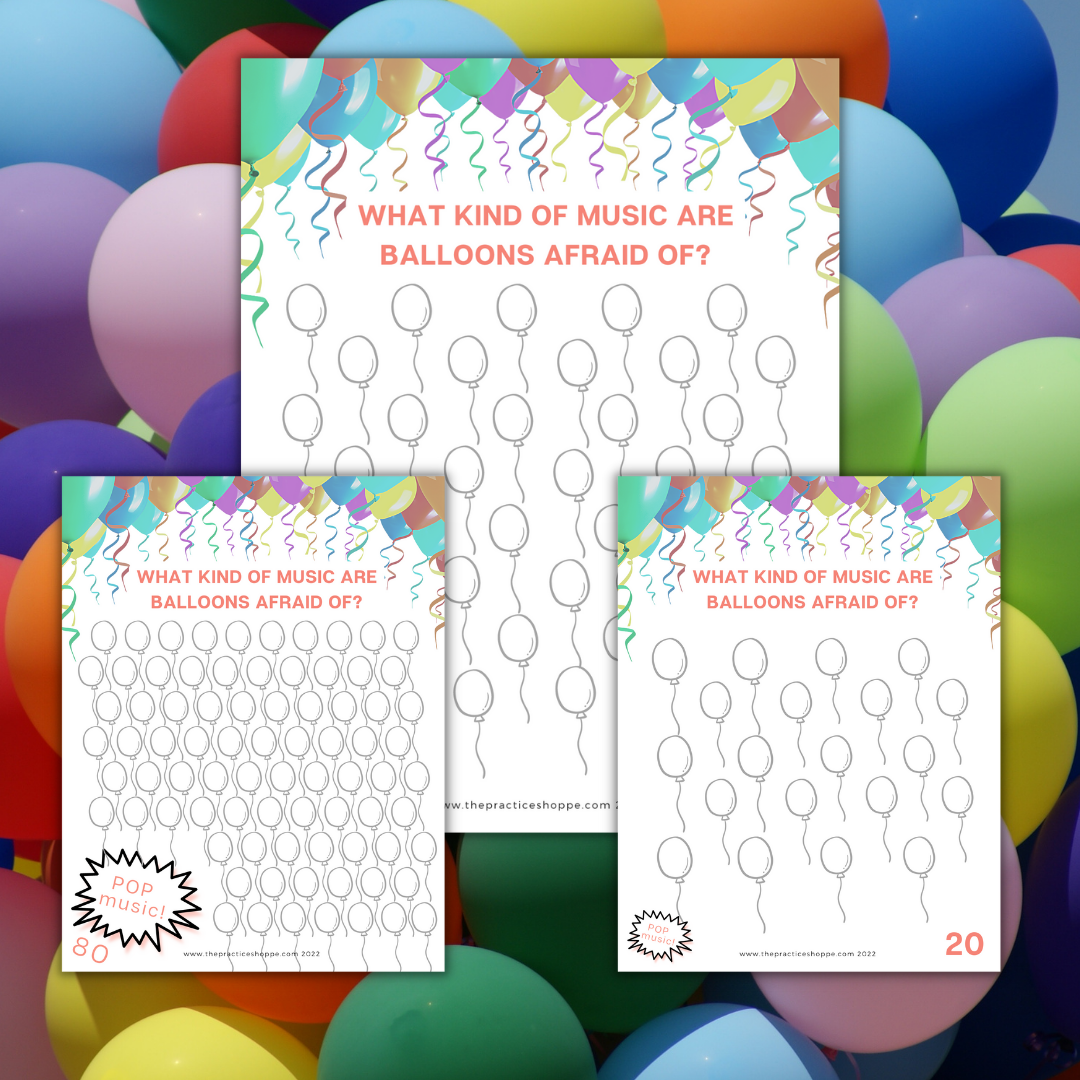 Balloons Practice Chart Bundle – The Practice Shoppe