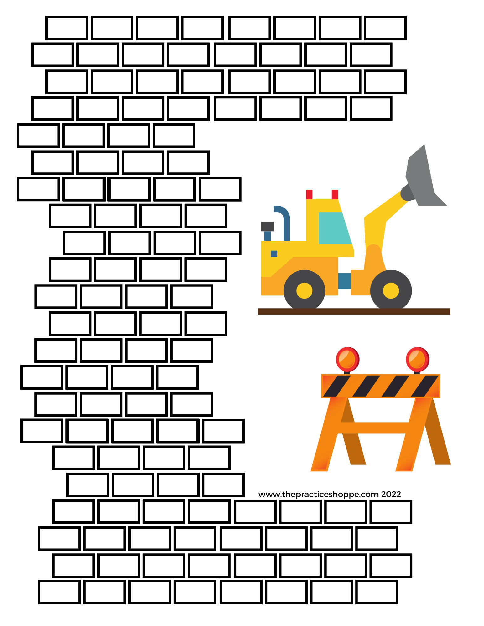 Construction Practice Chart (digital download) – The Practice Shoppe